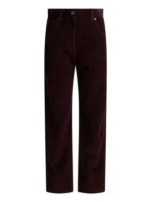 Brunello Cucinelli Five-pocket Corduroy Pants - Bordeaux