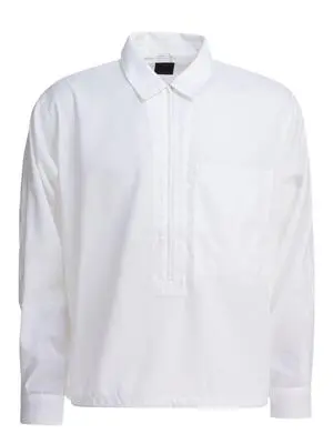 DAIWA PIER39 Half Zipper Shirt - White