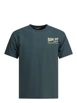 SUN SURF T Shirt With Logo - Green