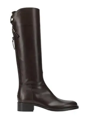 Sartore Parma Knee-high Leather Boots With Zip Closure - Brown
