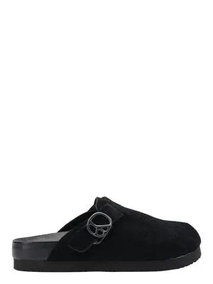 Needles Leather Clog Sabot - Black