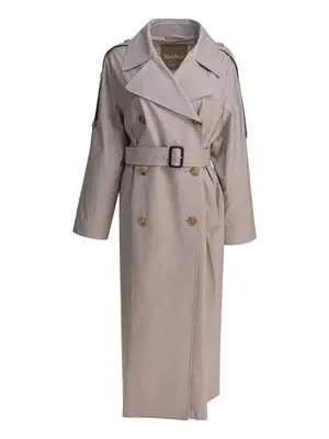 Max Mara Double-breasted Cotton-twill Trench Coat - Beige