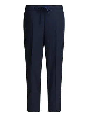 ALTUM Elastic Waist Straight Trousers - Blue