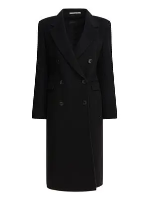 Tagliatore Cashmere Double-breasted Coat - Black