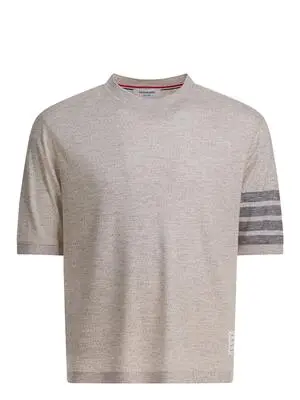 THOM BROWNE Wool T Shirt '4 Bar'