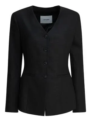 IVY OAK Pinstriped Jacket - Black