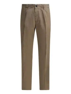 INCOTEX SLACKS Tapered Fit Pants - Beige