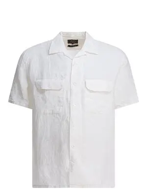 BEAMS Camp Collar Shirt - White