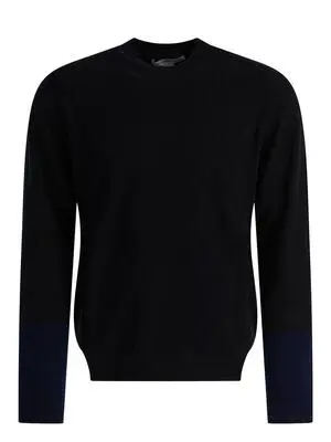 COMME DES GARÇONS FOREVER Wool Crew Neck Sweater - Black
