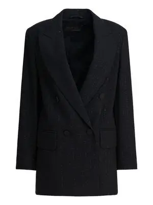 Max Mara Wool Blend Blazer - Black