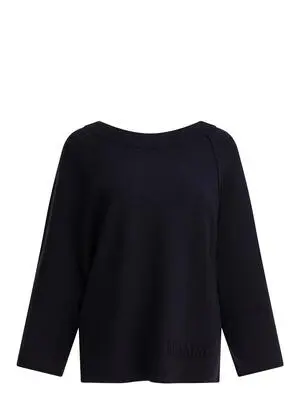Max Mara Viscose And Wool Blend Sweater - Blue