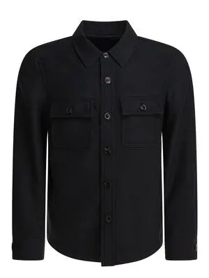 TOM FORD Wool And Silk Overshirt Jacket - Black