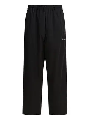 Balenciaga Sports Pants With Logo - Black