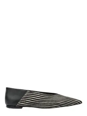 AMMB MILANO Cavallino Ballet Flats - Black