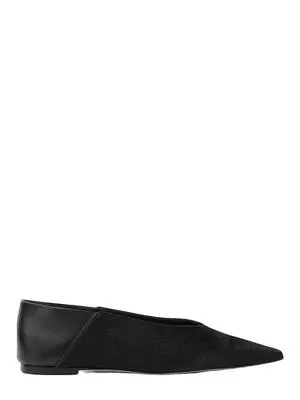 AMMB MILANO Cavallino Ballet Flats - Black