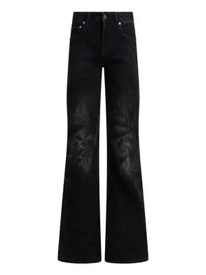 Balenciaga Wide-leg Jeans - Black