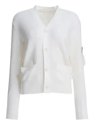 Sacai Cotton Knit Cardigan - White