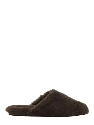 AeydĒ Shearling Slippers - Brown