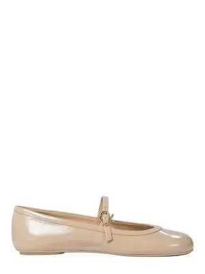 GIANVITO ROSSI Carla Mary Jane Ballet Flats - Beige