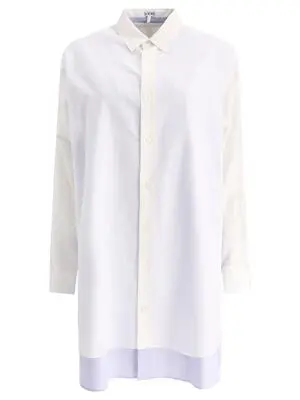 Loewe Double-layer Chemise Shirt Dress - White