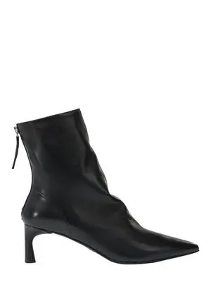 HALMANERA Leather Ankle Boots - Black