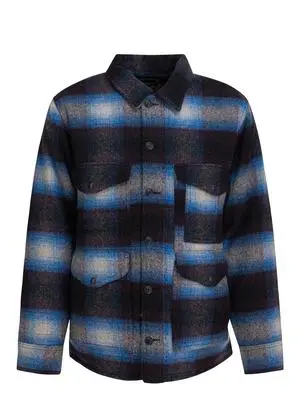 Filson Wool Blend Overshirt Jacket - Blue
