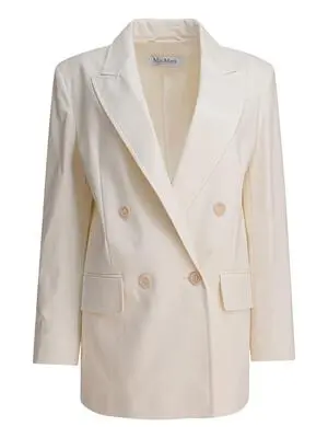 Max Mara Olimpia Double-breasted Blazer - White