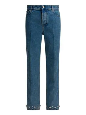 Valentino Garavani Jeans With Cabochons - Light Blue