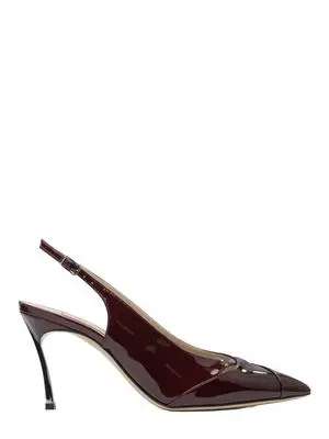 Casadei Samurai Blade 80mm Slingback - Bordeaux