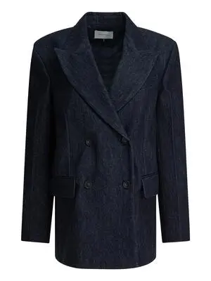 Max Mara Oversized Double-breasted Denim Blazer - Blue