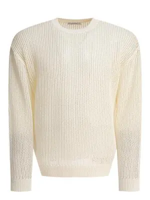 NONNATIVE Cotton-blend Crewneck Sweater - White