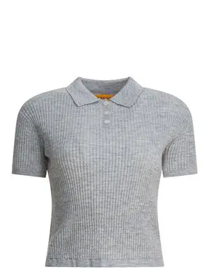 Guest In Residence Cashmere Polo Shirt - Grey