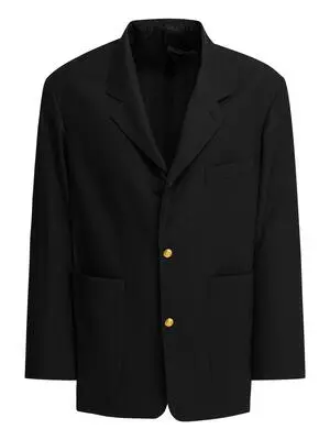 BEAMS Wool Three-button Blazer - Blue