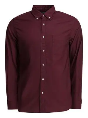 BEAMS Bd Color Oxford' Shirt - Bordeaux