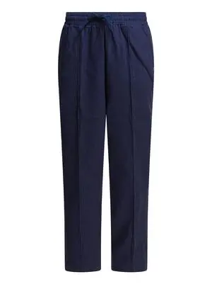ALTUM Cotton Drawstring Trousers - Blue