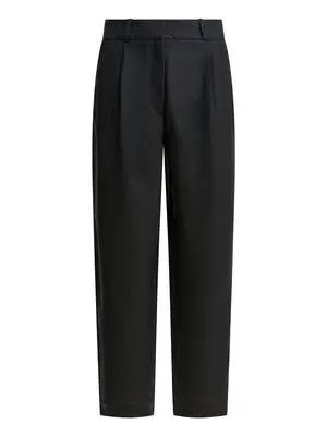 IVY OAK Pinstriped Trousers - Black
