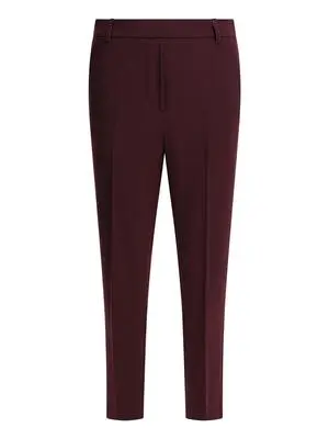 SEMPER Straight Leg Pants With Elasticized Waist - Bordeaux