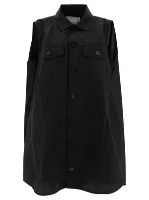 Sacai Chemisier Shirt Dress - Black