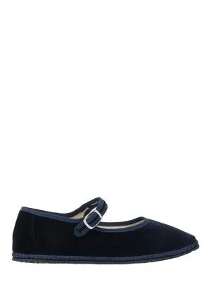 VIBI VENEZIA Velvet Ballerinas - Blue