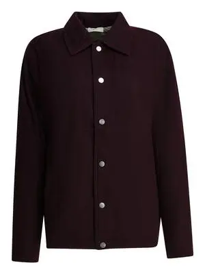AUTRY Wool-blend Overshirt Jacket - Bordeaux