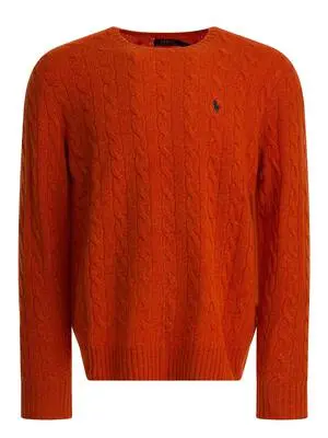 Polo Ralph Lauren Wool And Cashmere Sweater - Orange