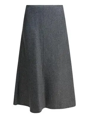 R2W Pinstriped Skirt - Grey