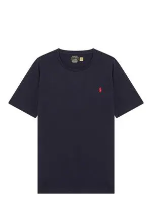 Polo Ralph Lauren T Shirt In Cotton Custom Slim Fit - Blue