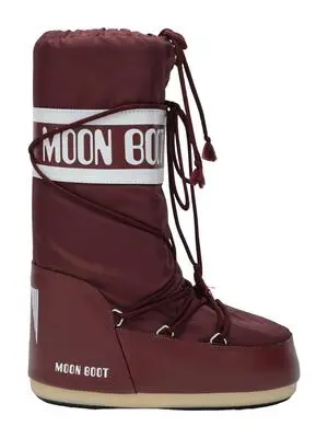 Moon Boot Icon Nylon Boots - Burgundy