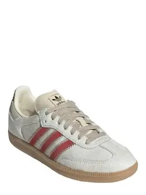 Adidas Originals By Alexander Wang Sneaker Samba Og In White Pony Hair - Red