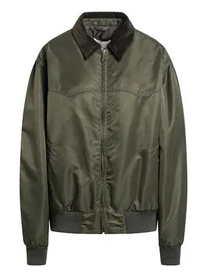 MAISON MARGIELA Padded Nylon Bomber Jacket - Brown