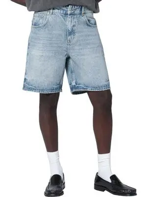 REPRESENT Vintage Effect Denim Bermuda Shorts - Blue