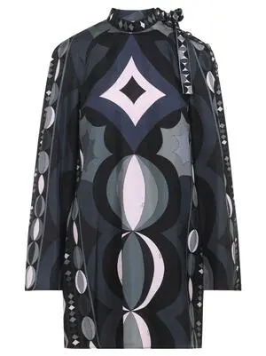 Emilio Pucci Printed Silk Maxi Dress - Black