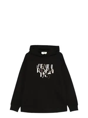 Fendi Cotton Hoodie - Black