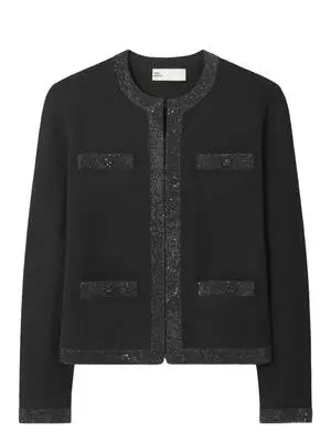 Tory Burch Wool Cardigan - Black